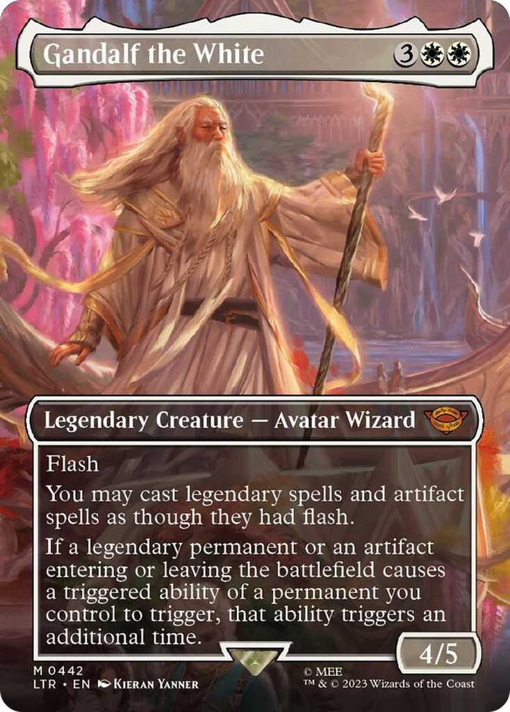 Gandalf the White (Borderless Alternate Art) [The Lord of the Rings: T