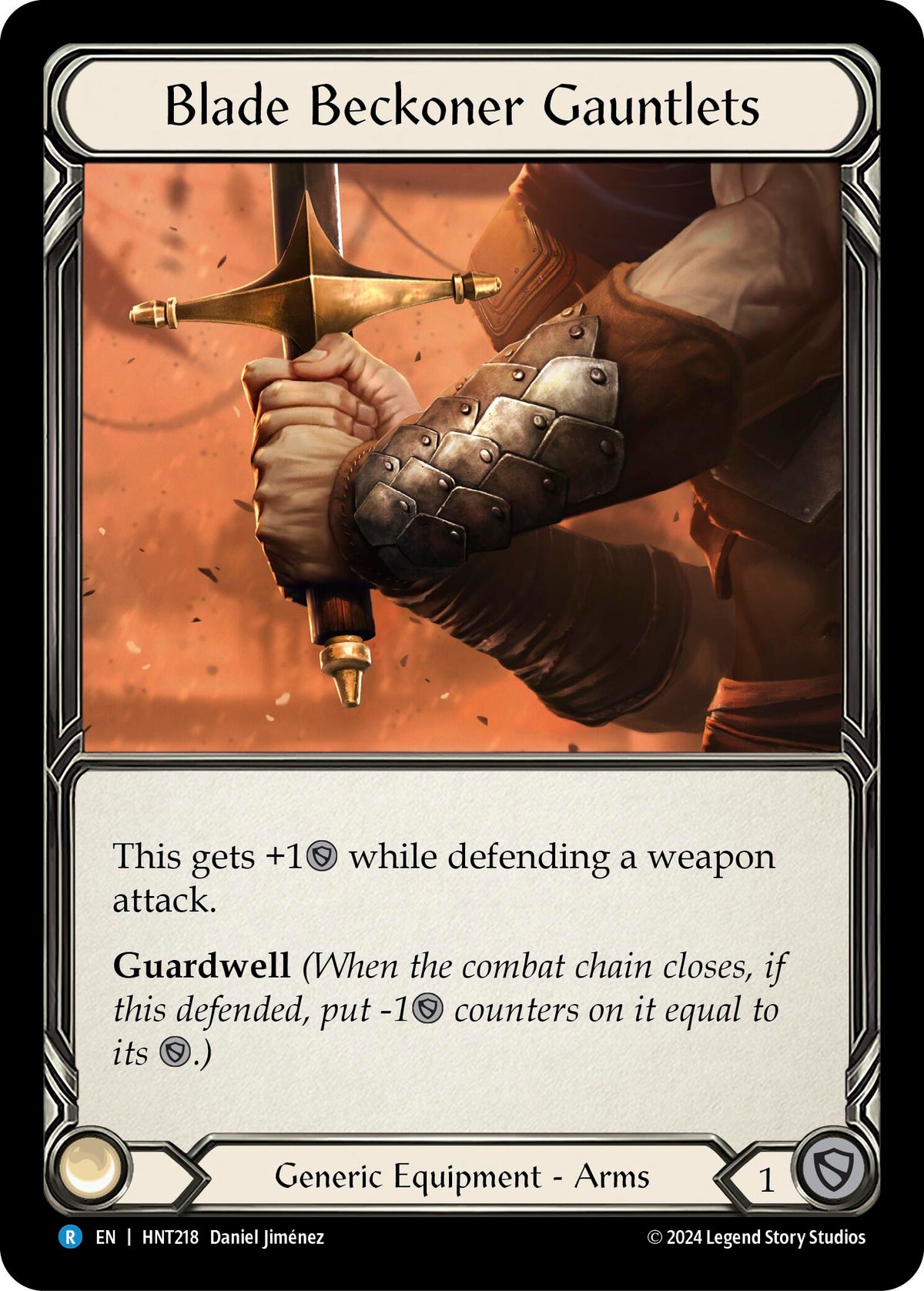 Blade Beckoner Gauntlets [HNT218] (The Hunted) Cold Foil