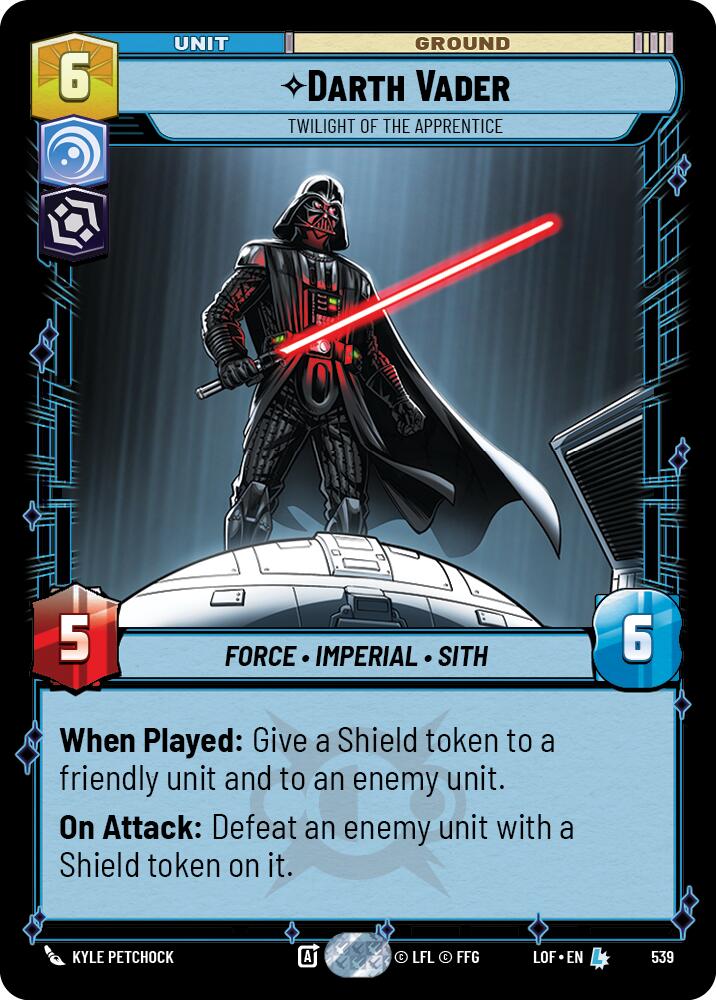 Darth Vader - Twilight of the Apprentice (539) (Foil) (539) [Legends o