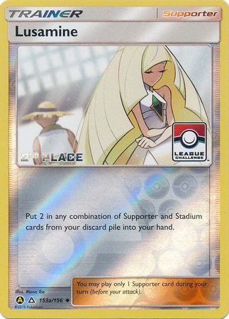 Lusamine (153a/156) (League Challenge Alt Art 2nd Place) [Sun & Moon: